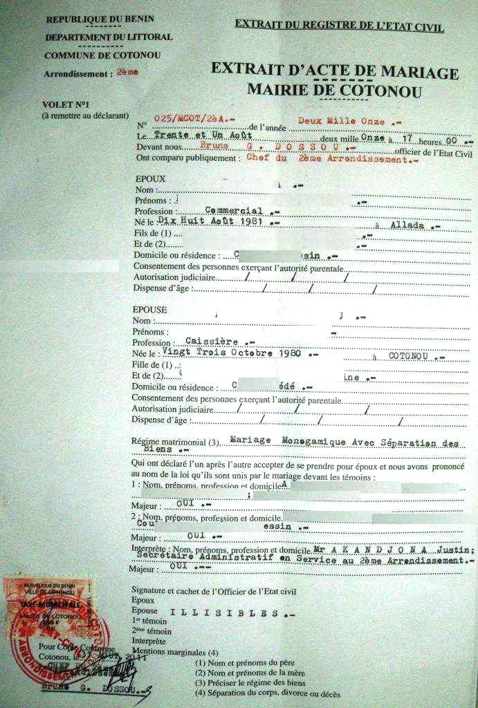 Demande Copie Intégrale Acte De Mariage Gratuit - carte gratuite a imprimer pour mariage